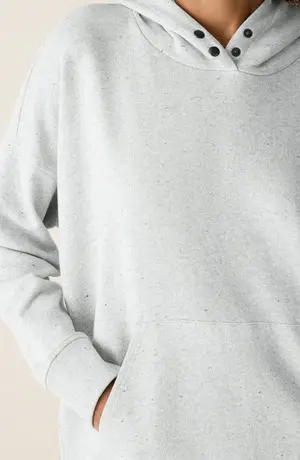 Eileen Fisher Cotton-blend Tunic Hoodie