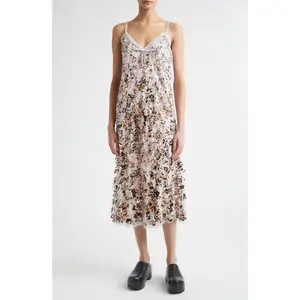 Marni Sequin Embellished Slip Dress