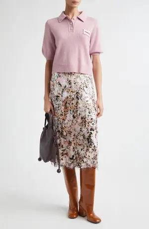 Marni Sequin Embellished Midi Skirt