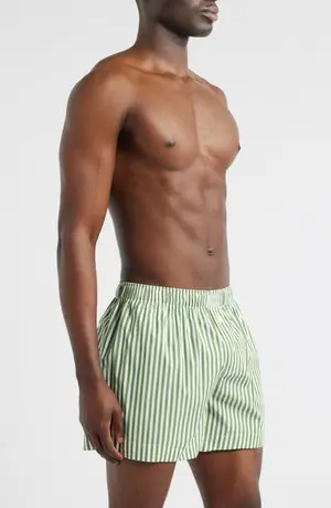 Comme Si Cotton Poplin Boxer Shorts - Assorted