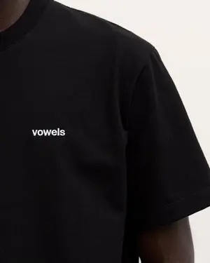 VOWELS Classic Tee - Black