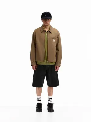 VOWELS Zip Up Jacket - Khaki