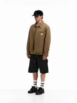 VOWELS Zip Up Jacket - Khaki