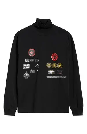 RtA Graphic Military Patch Turtleneck