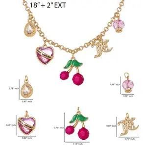 Juicy Couture Cherry Charm Necklace