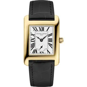 FREDERIQUE CONSTANT Classics Carrée Small Seconds Leather Strap Watch