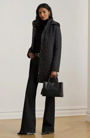 Ralph Lauren Diamond Quilted Longline Coat