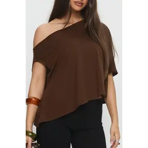 Princess Polly Passerby Asymmetric One-shoulder Top