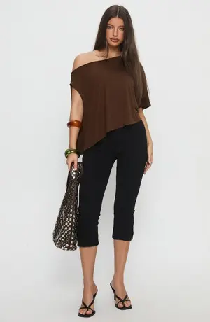 Princess Polly Passerby Asymmetric One-shoulder Top