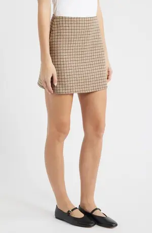 Madewell Double Face Wool Miniskirt