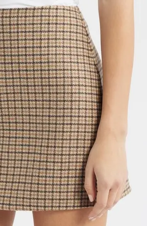 Madewell Double Face Wool Miniskirt