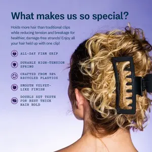 GIMME BEAUTY Rectangle Claw Clip - Black