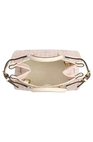 Valentino Garavani Small Antibes Gingham Canvas Tote - Ivory/multi