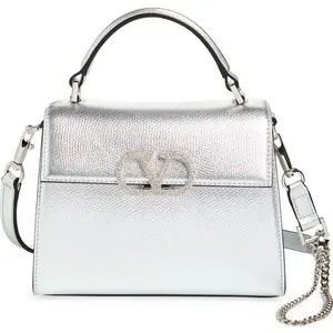 Valentino Garavani Mini Vsling Top Handle Bag - Silver Lilac
