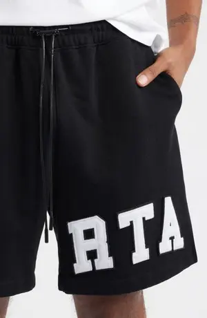 RtA Cotton Drawstring Sweat Shorts