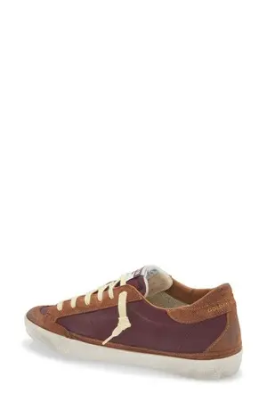 GOLDEN GOOSE Super-star Sneakers - Bordeaux/brown/beige