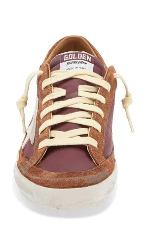 GOLDEN GOOSE Super-star Sneakers - Bordeaux/brown/beige