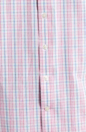 Johnnie-o Tinsley Plaid Everyday Performance Button-down Shirt - Snapper