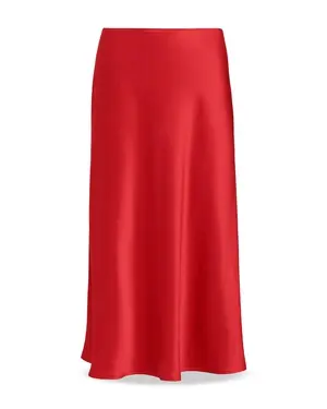 ARGENT Silk Bias Cut Skirt