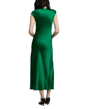 ARGENT Bias Silk Midi Dress