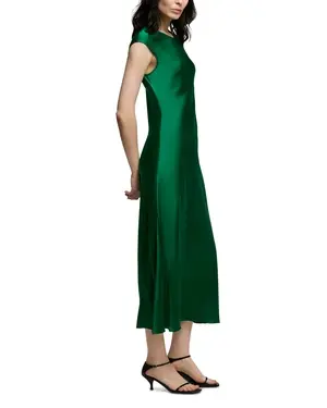 ARGENT Bias Silk Midi Dress
