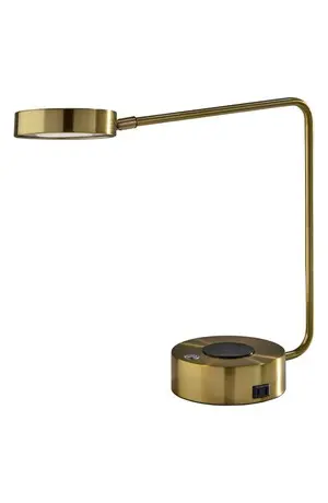 ADESSO Viper Supercharger Led Desk Lamp - Antique Brass
