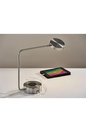 ADESSO Viper Supercharger Led Desk Lamp - Brushed Steel