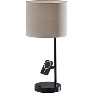 ADESSO Wyatt Supercharger Desk Lamp - Black