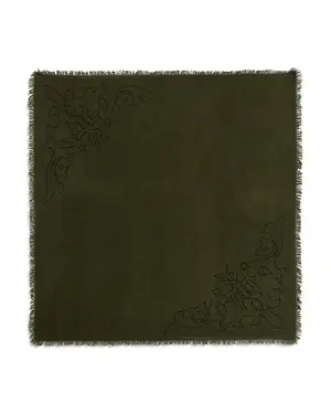 Zadig&Voltaire Stevie Strass Western Cashmere Scarf - Record