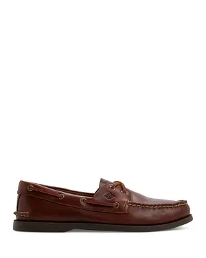 Sperry Authentic Original Leather Boat Shoes - Smooth Dark