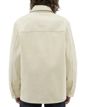 A.p.c. A. P.c Surchemise Long Sleeve Button Front Shirt - Mastic