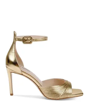 L'Agence Cici Metallic Leather Sandals