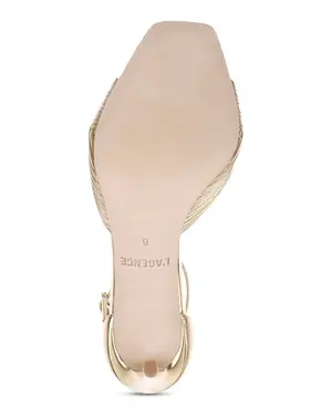 L'Agence Cici Metallic Leather Sandals