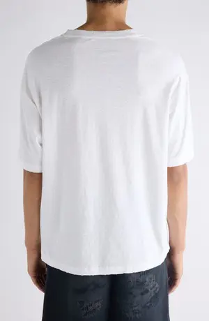 Acne Studios Exford Logo Pocket T-shirt - Off White