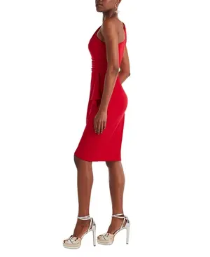 Tadashi Shoji Marston One-shoulder Draped Cocktail Dress