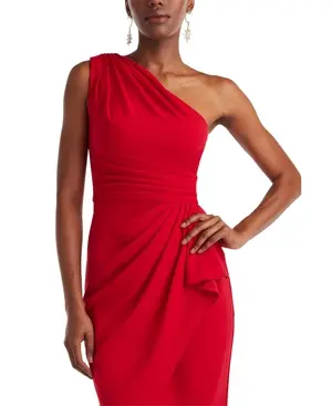 Tadashi Shoji Marston One-shoulder Draped Cocktail Dress