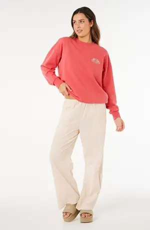 Rip Curl Bells Heritage Graphic Sweatshirt - Deep Red