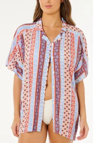 Rip Curl Ventura Print Camp Shirt - Blue Multi