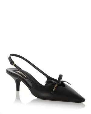 Miu Miu Bow Slingback Pumps