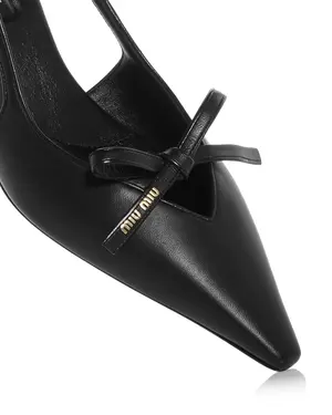 Miu Miu Bow Slingback Pumps