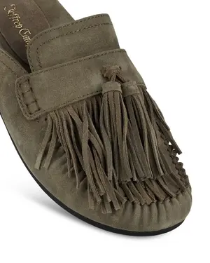 Jeffrey Campbell Suede Fringe Mules