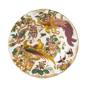 ROYAL CROWN DERBY Olde Avesbury Rimmed Soup Plate - Multi