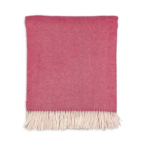 PRINCE OF SCOTS Herringbone Merino Wool Throw