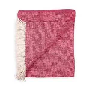 PRINCE OF SCOTS Herringbone Merino Wool Throw