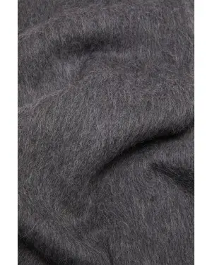 Acne Studios Alpaca Wool Logo Scarf - Grey Melange