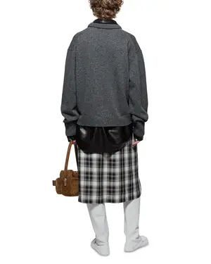 Acne Studios Checked Midi Skirt