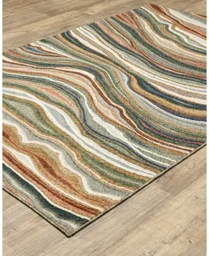 ORIENTAL WEAVERS Tisdell Tis07 Area Rug 5'3x7'6 - Multi