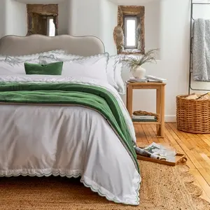 CHRISTY Scallop Sheet Set, California King - Matcha