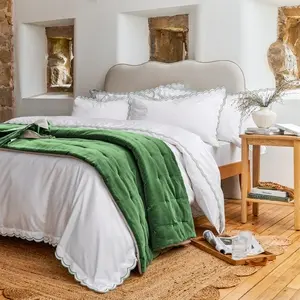 CHRISTY Scallop Sheet Set, California King - Matcha