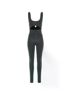 Live The Process Cutout-detailing Jumpsuit - Grey